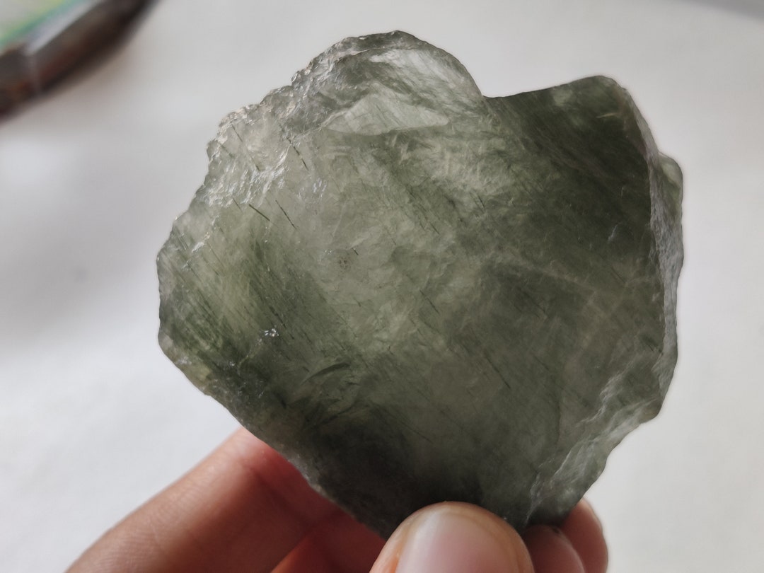 Rare Moss Aquamarine Specimen: Natural Rough Gemstone (104 Grams) - Etsy