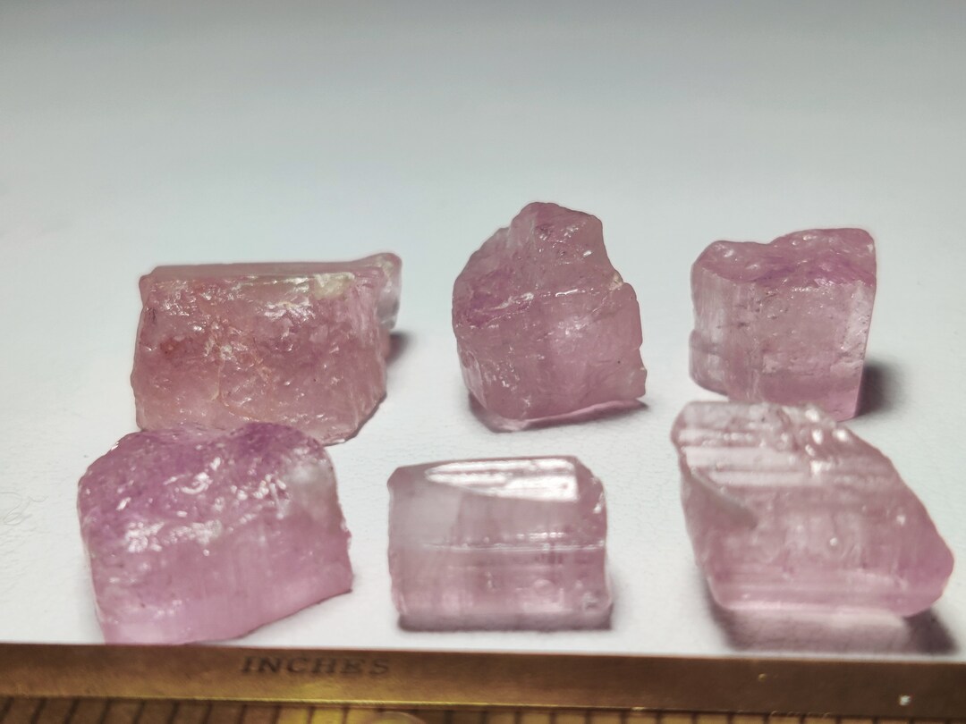 Baby Pink Tourmaline Rough Gemstone: 72 Carat Burmese Crystal - Etsy