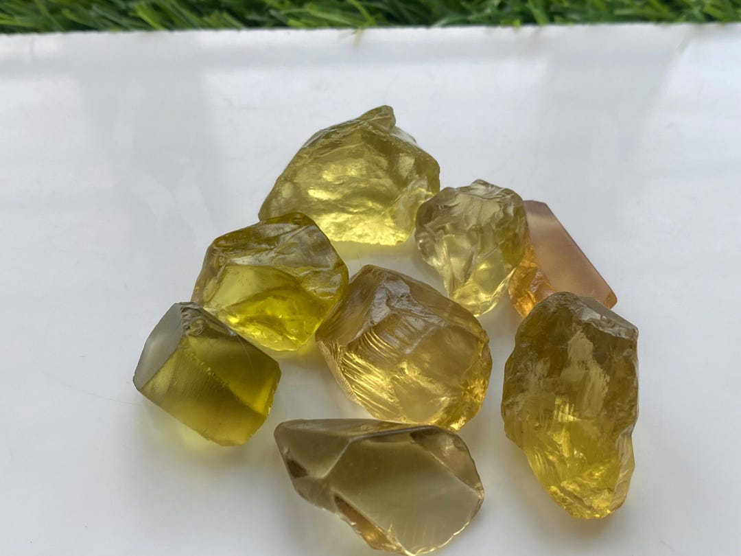 Facet Grade Clean Natural Citrine Rough Gemstone / 41 Grams / 8 Stones ...