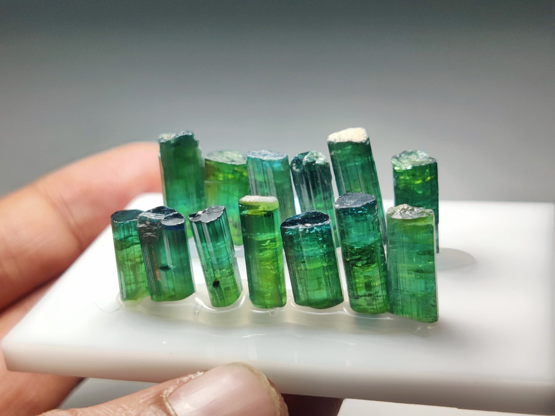 Fabulous Layout of Natural Tourmaline Crystals / 13.2 Grams / Raw ...