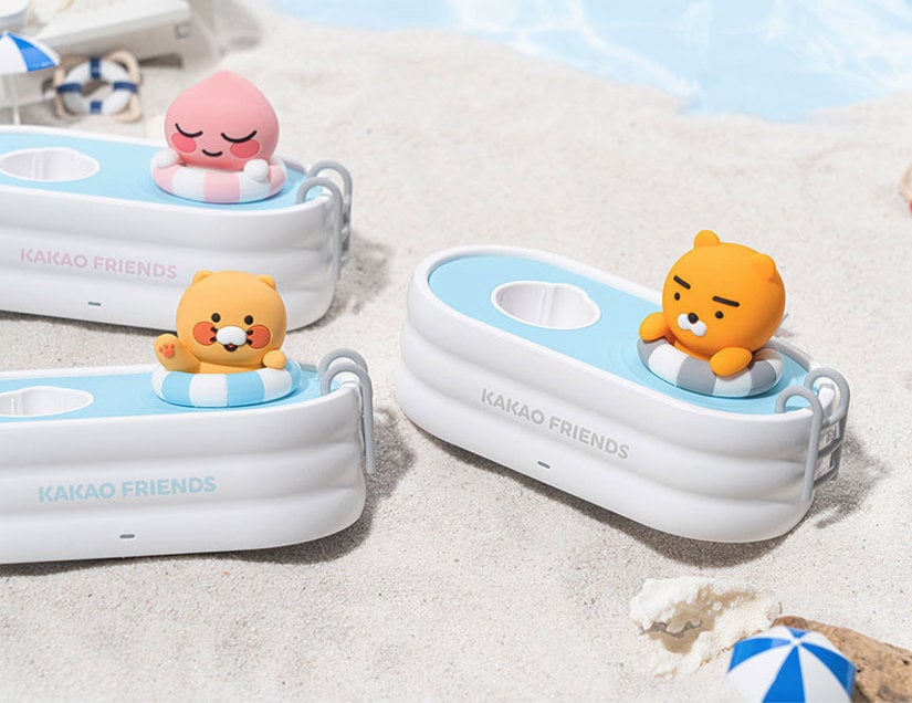 KAKAO FRIENDS - Rechargeable Portable Cradle Fan (swimming Pool Edition ...