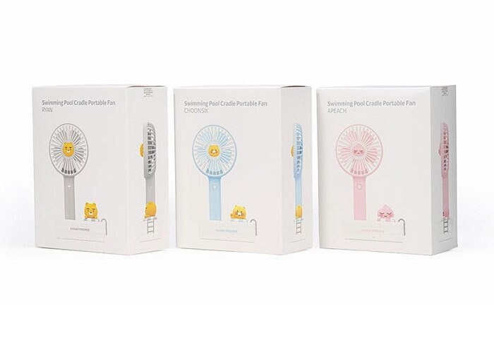 KAKAO FRIENDS - Rechargeable Portable Cradle Fan (swimming Pool Edition ...