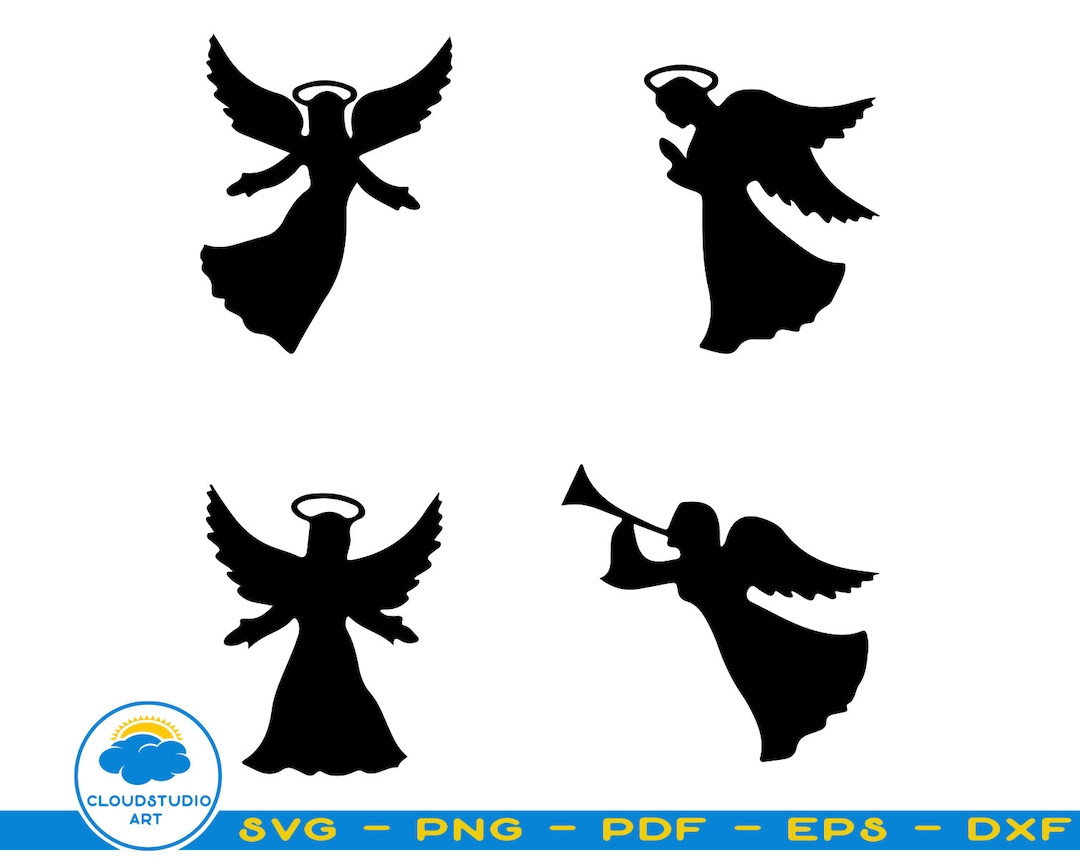 Сhristmas Angels Svg, Angel Svg, Christmas Baubles, Angels Template ...