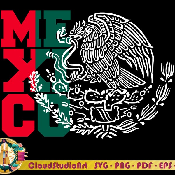 Mexican Flag Svg - Etsy
