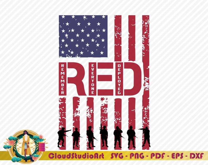 Remember Everyone Deployed Svg,red Friday, American Flag,military Svg ...