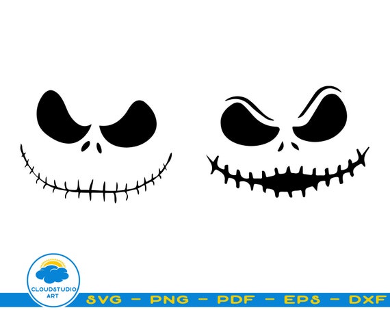 Jack Skellington Svgpngdxfepsnightmare Svg Jack - Etsy
