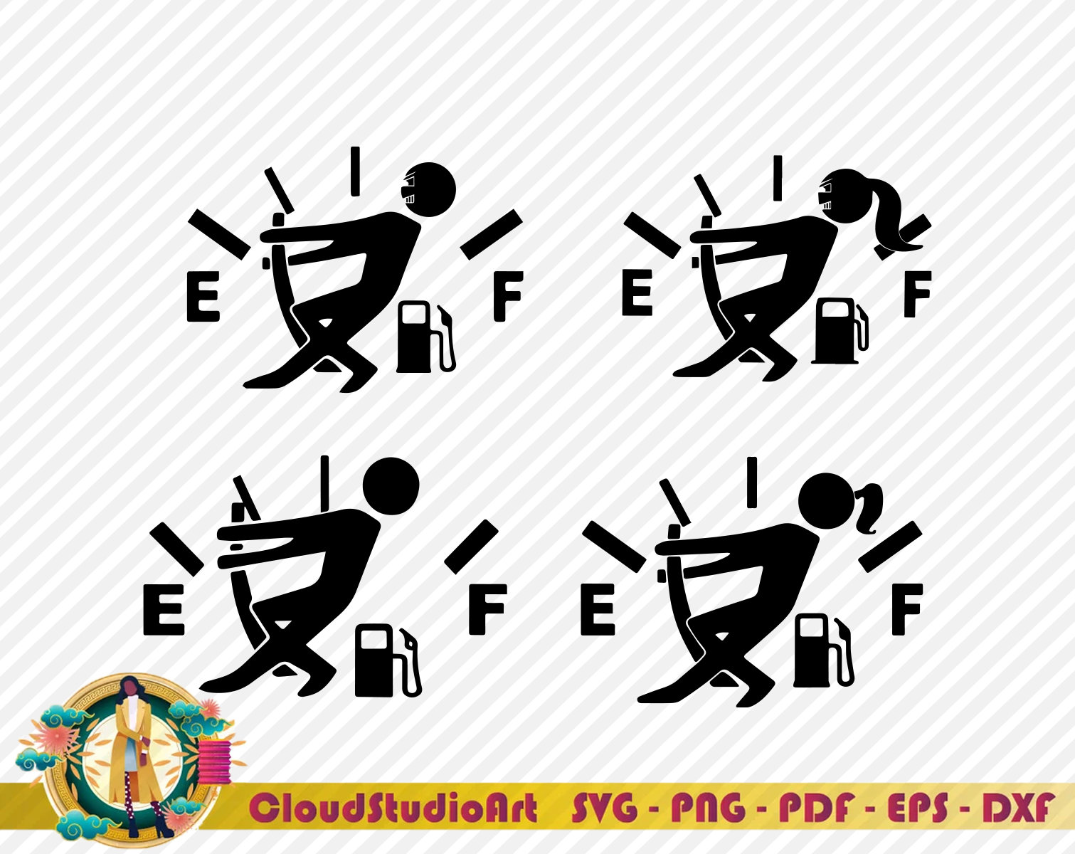 Gas Gauge SVG, SVG, Long Hair Empty Gas Svg, SVG, Funny Svg, Svg Files ...