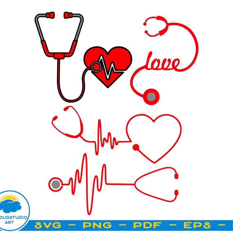 Stethoscope Svg - Etsy