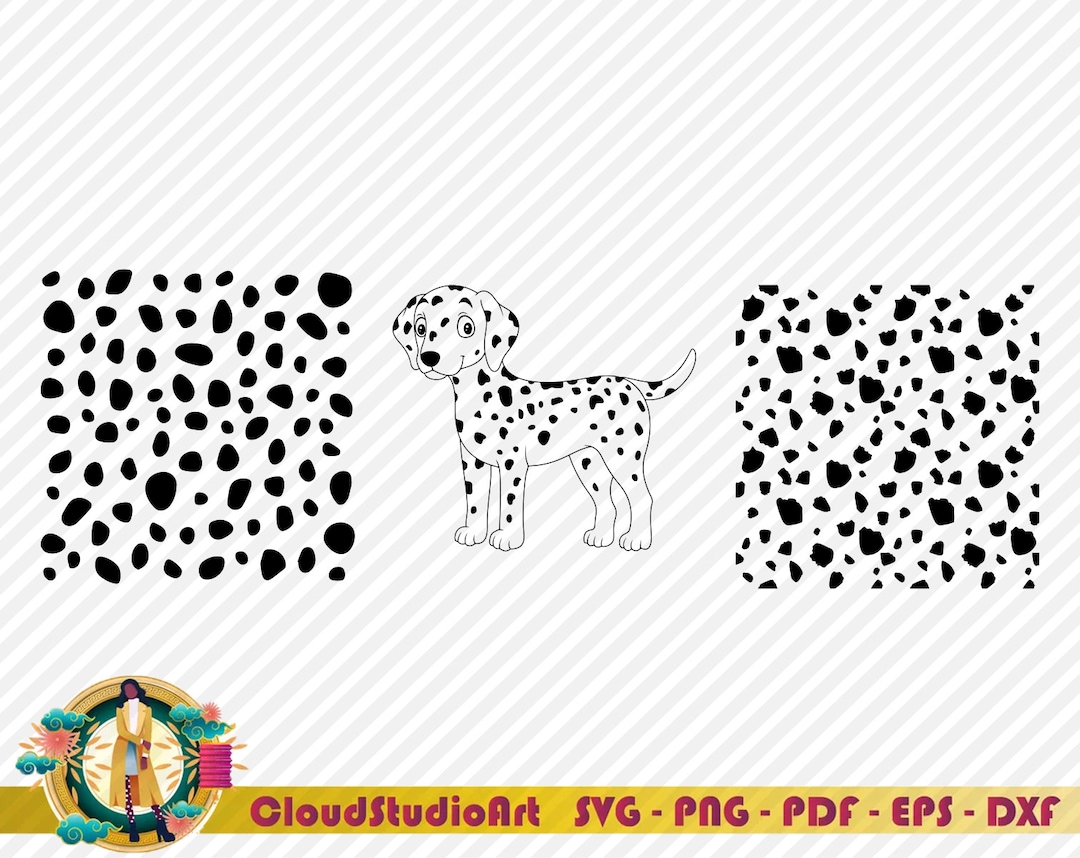 Dalmation Spots Svg,dalmation Spots Pattern Svg,animal Pattern Design ...