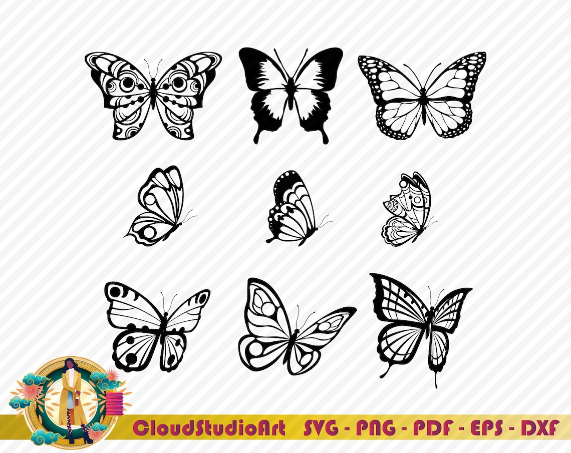 Butterfly Svgbutterfly Svg Bundlelayered Butterfly Bundle - Etsy