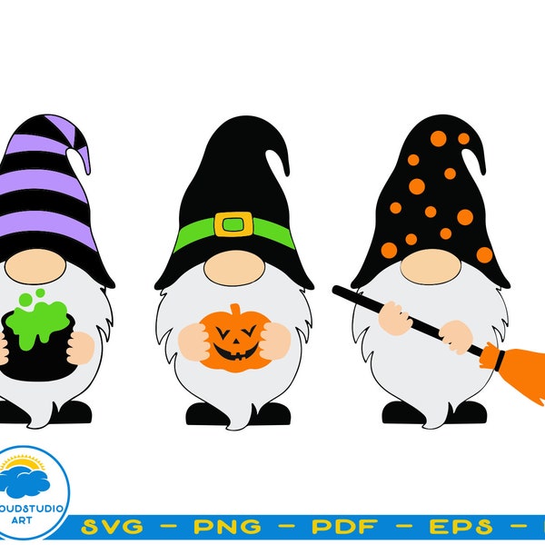 Halloween Gnome Svg - Etsy