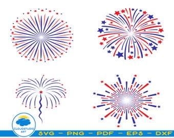 Fireworks 4th of July Svg,fireworks Svg,usa Firework America Svg ...