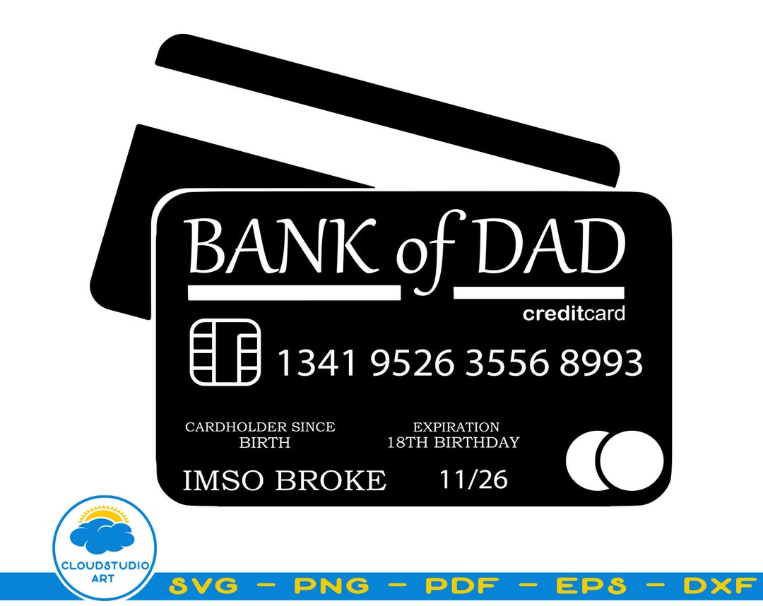 Bank of Dad Svg,gift for Dad,father's Day Gift,father's Day Svg,gift ...
