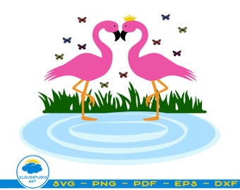 Flamingo Svg, Flamingo Clipart, Beach Svg, Summer Svg, Svg Files ...