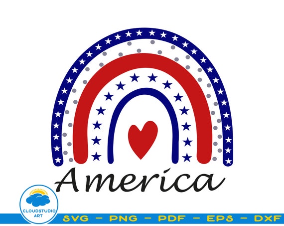 Rainbow America Rainbow America Svg Rainbow Rainbow Svg - Etsy