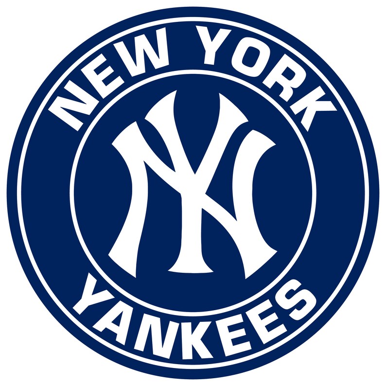 New York Yankees Circle Logo Vinyl Decal / Sticker 10 Sizes - Etsy India