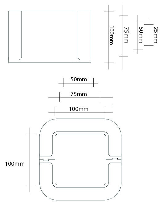 Square / Rectangular Mold Housing, 2 Wall Pieces, for 3D Printing ...