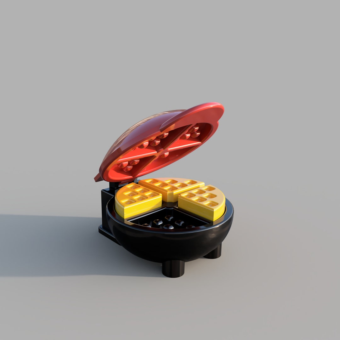 Cast Iron Waffle Maker | 1:6 | Dollhouse Miniature | 3D Print STL File ...