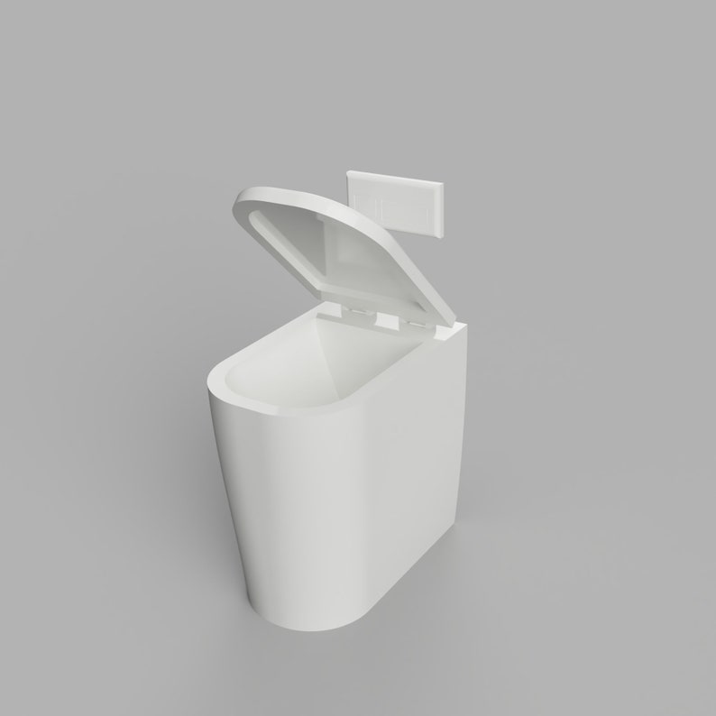 Modern Toilet | 1:6 | Dollhouse Miniature | 3D Print STL File - Etsy