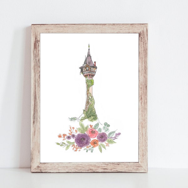 Rapunzel Tower Digital - Etsy