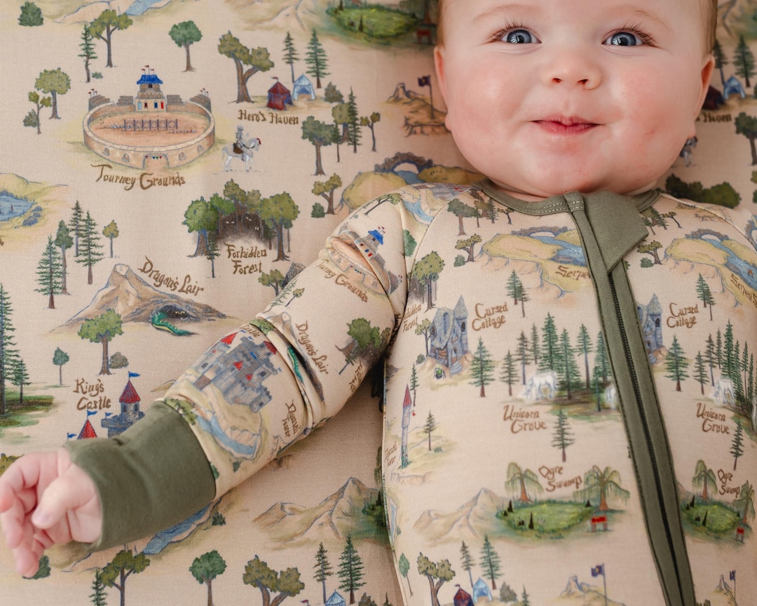 FANTASY Bamboo Baby Pajamas, Ren Faire Bamboo Baby, KNIGHT in Shining ...