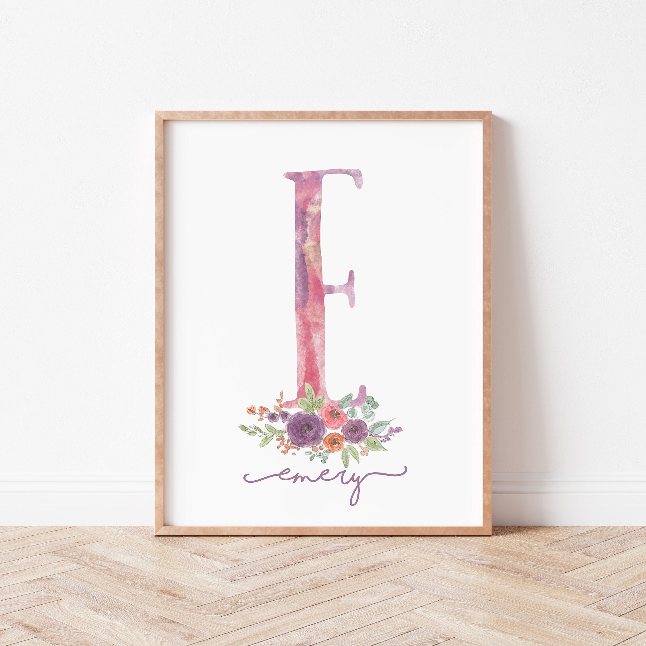 Personalized Girl NAME ART Princess Nursery Art Custom Name - Etsy