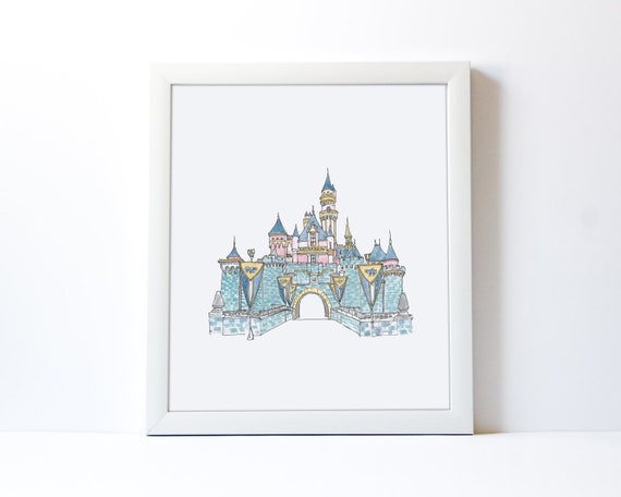 Disney Watercolor Castle