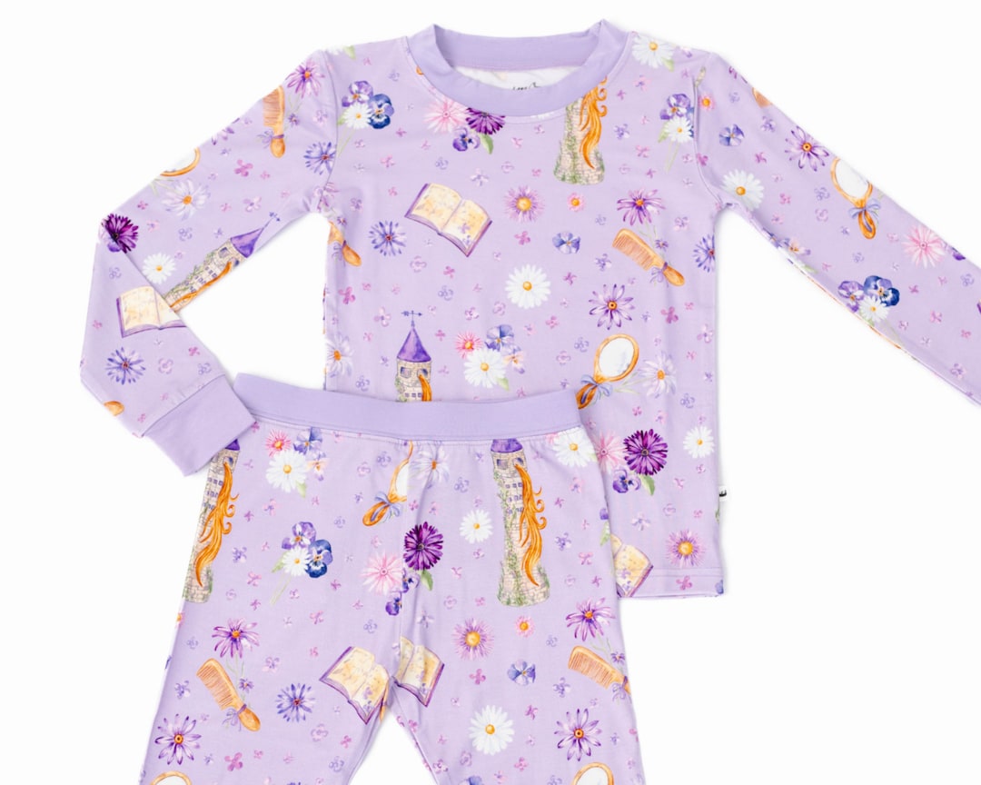 RAPUNZEL Bamboo Kids Pajamas, Princess Toddler Pajamas, Bamboo Kids ...