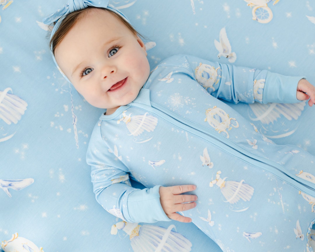 CINDERELLA Bamboo Baby Pajamas, Princess Baby Pajamas, Bamboo Baby ...