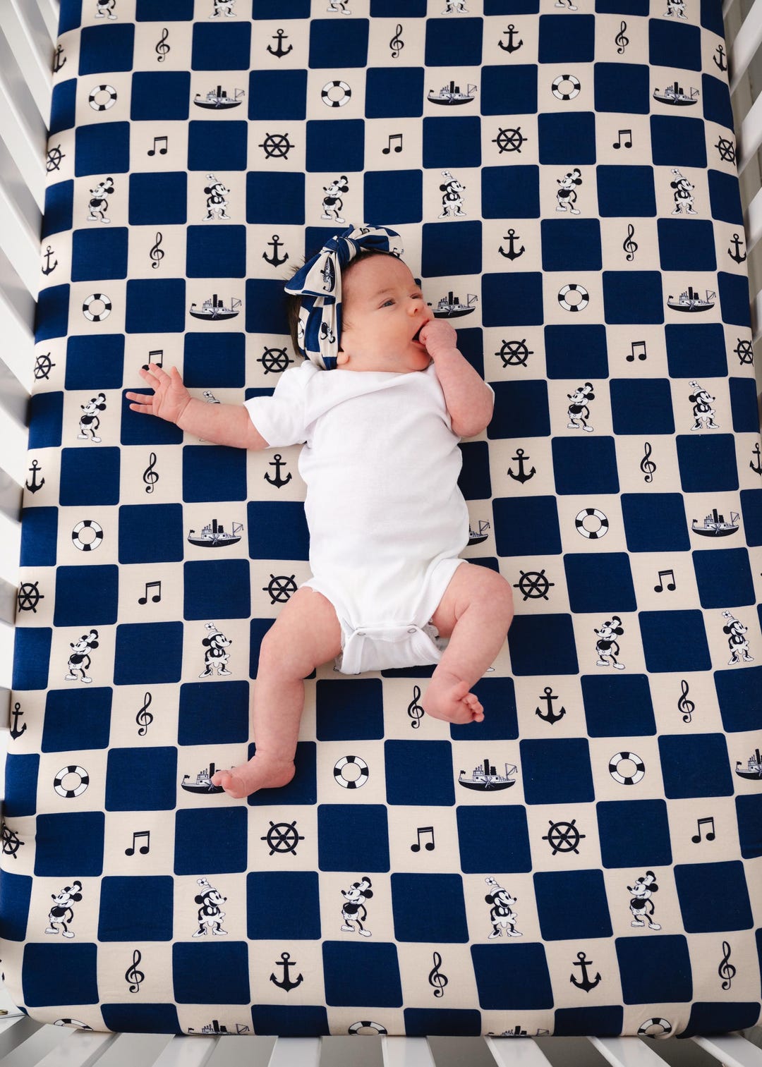STEAMBOAT WILLIE Bamboo Crib Sheet, Baby Boy Nursery, Super Soft Bamboo ...