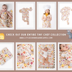 Bamboo Baby Pajamas, TINY CHEF, Ratatouille Baby Sleepers, French Rat ...
