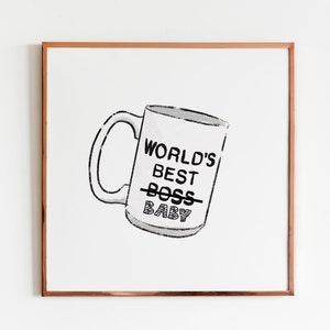 The Office Nursery Art Print Set of 4, the Office Art PRINT for Nursery ...