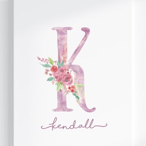 Personalized Girl NAME ART, Princess Nursery Art, Custom Name Poster ...