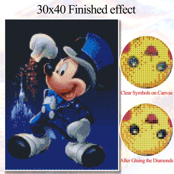 Craft Supplies & Tools 5D Diamond Painting Mickey Mouse Full Round ...