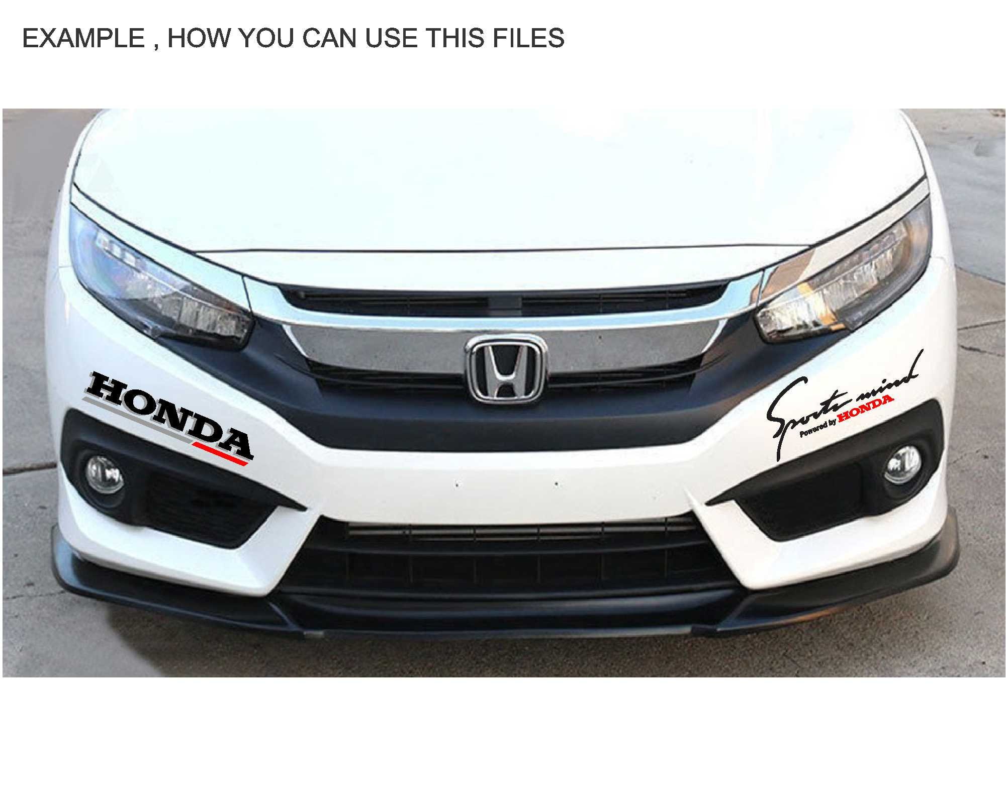 HONDA DIGITAL, Clip Art , Vector SVG - Etsy