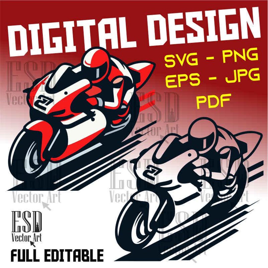MOTO GP DESIGN Vector Svg , Png , Eps, Pdf ,jpg - Etsy