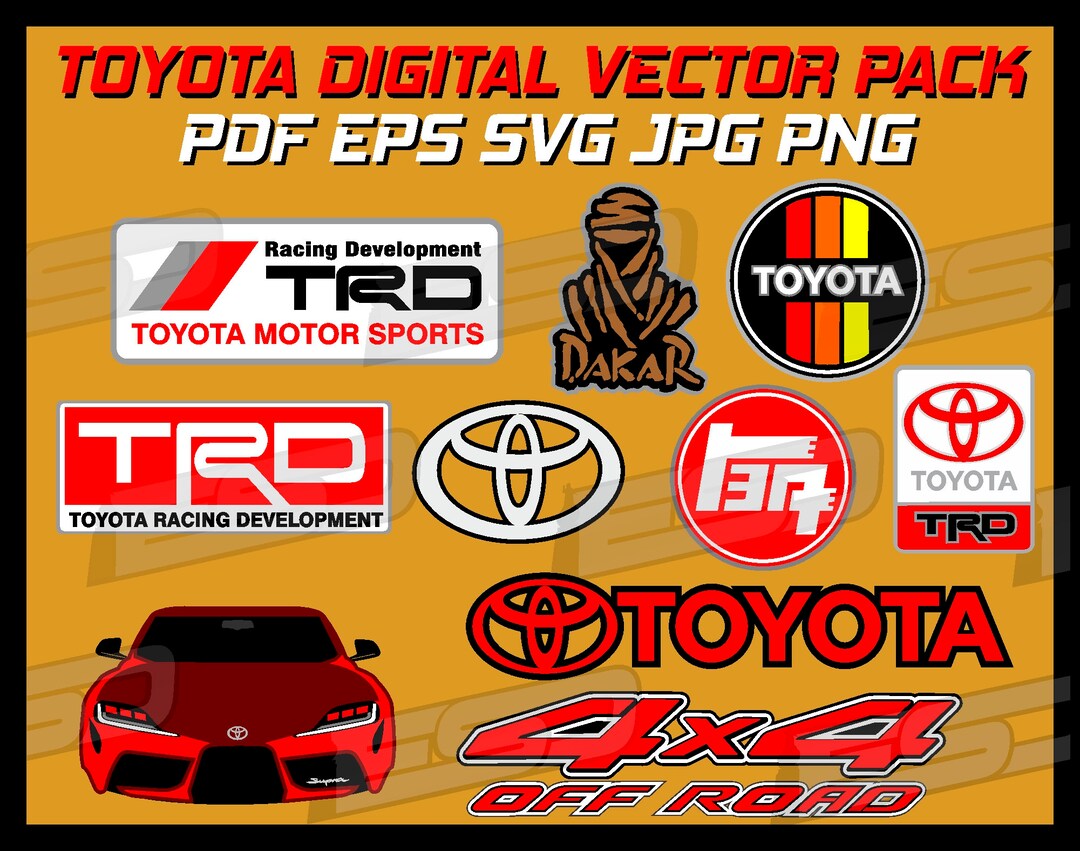 TOYOTA SVG Paquete Vectorial Digital - Etsy
