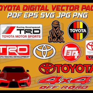 TOYOTA SVG Paquete Vectorial Digital - Etsy