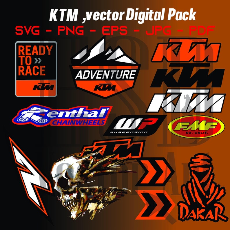 KTM Digital Pack Svg Png Eps Jpg Pdf - Etsy
