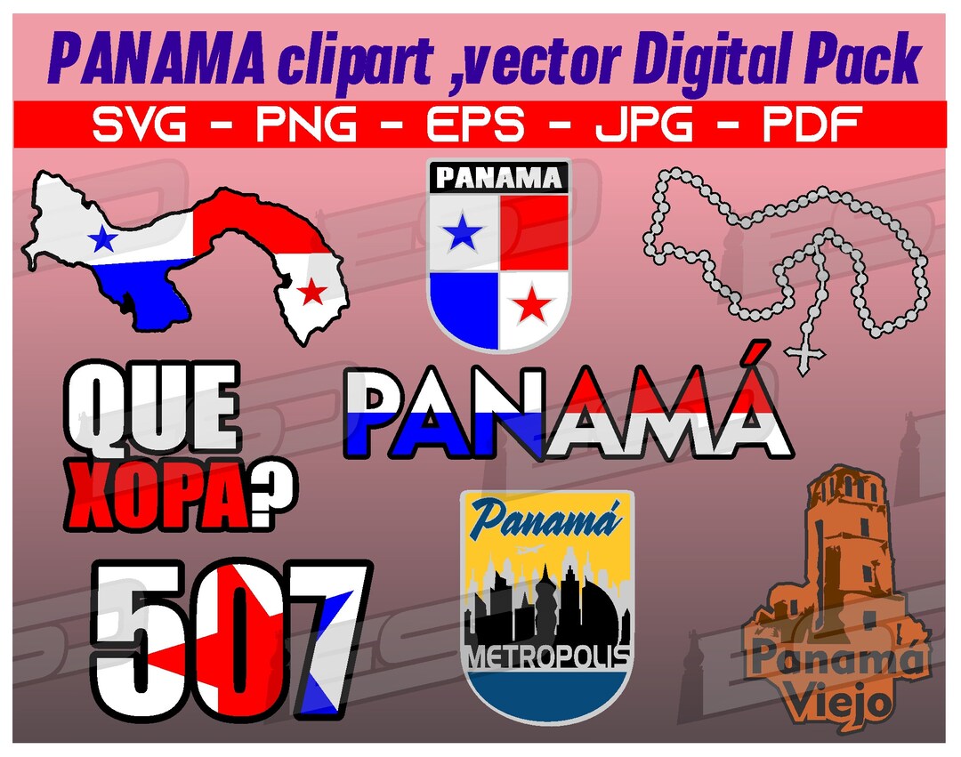 PANAMÁ DIGITAL VECTOR Pack Svg - Etsy