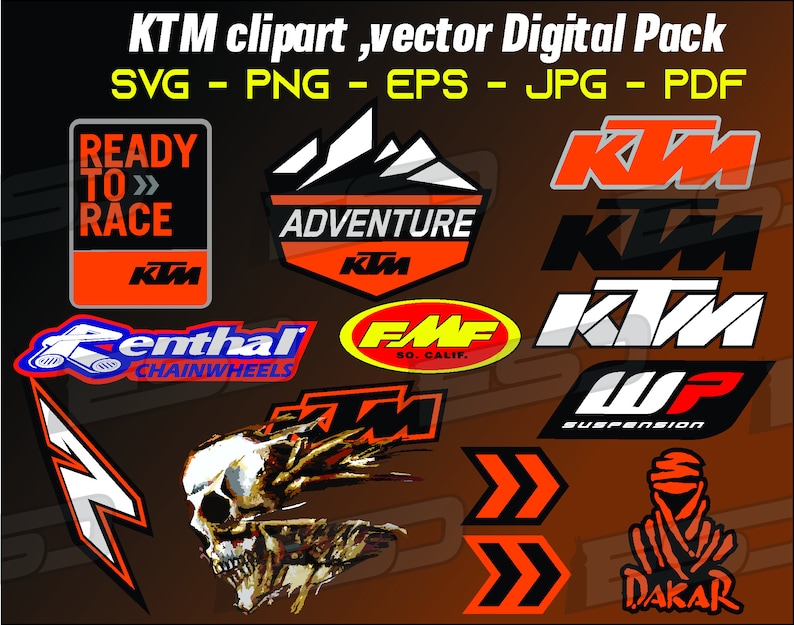 PAQUETE DIGITAL KTM Svg - Etsy