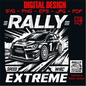RALLY CAR DESIGN Vector Svg, Png, Eps , Jpg , Pdf - Etsy