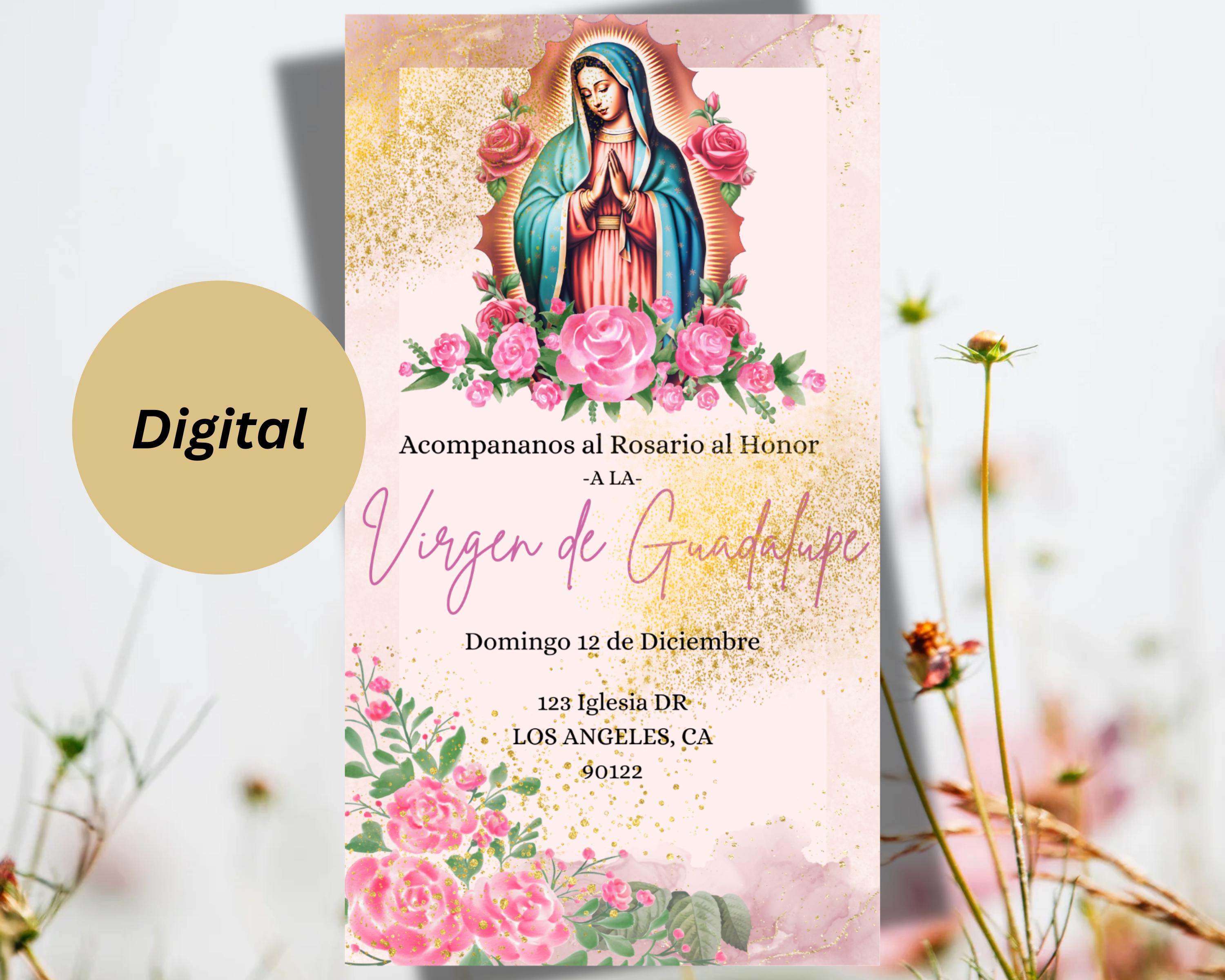 Virgen De Guadalupe Invitacion Para Rezar El Rosario De La Virgen De ...