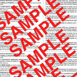 Immigration Red Card in Any Lng Chinese Spanish English Arabic Farsi ...