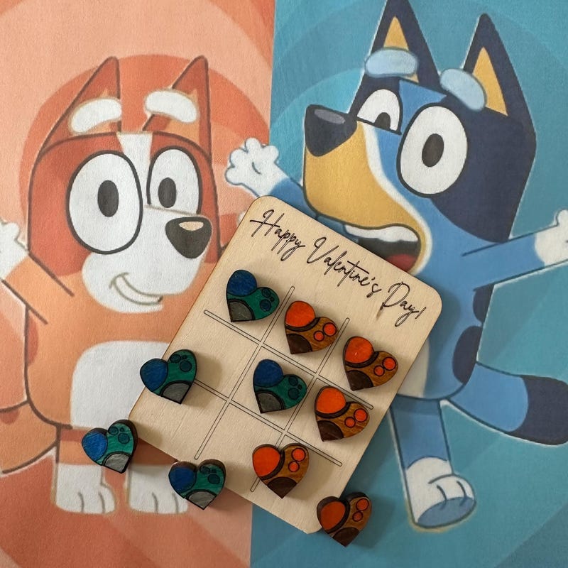 Bluey Valentines Png - Etsy