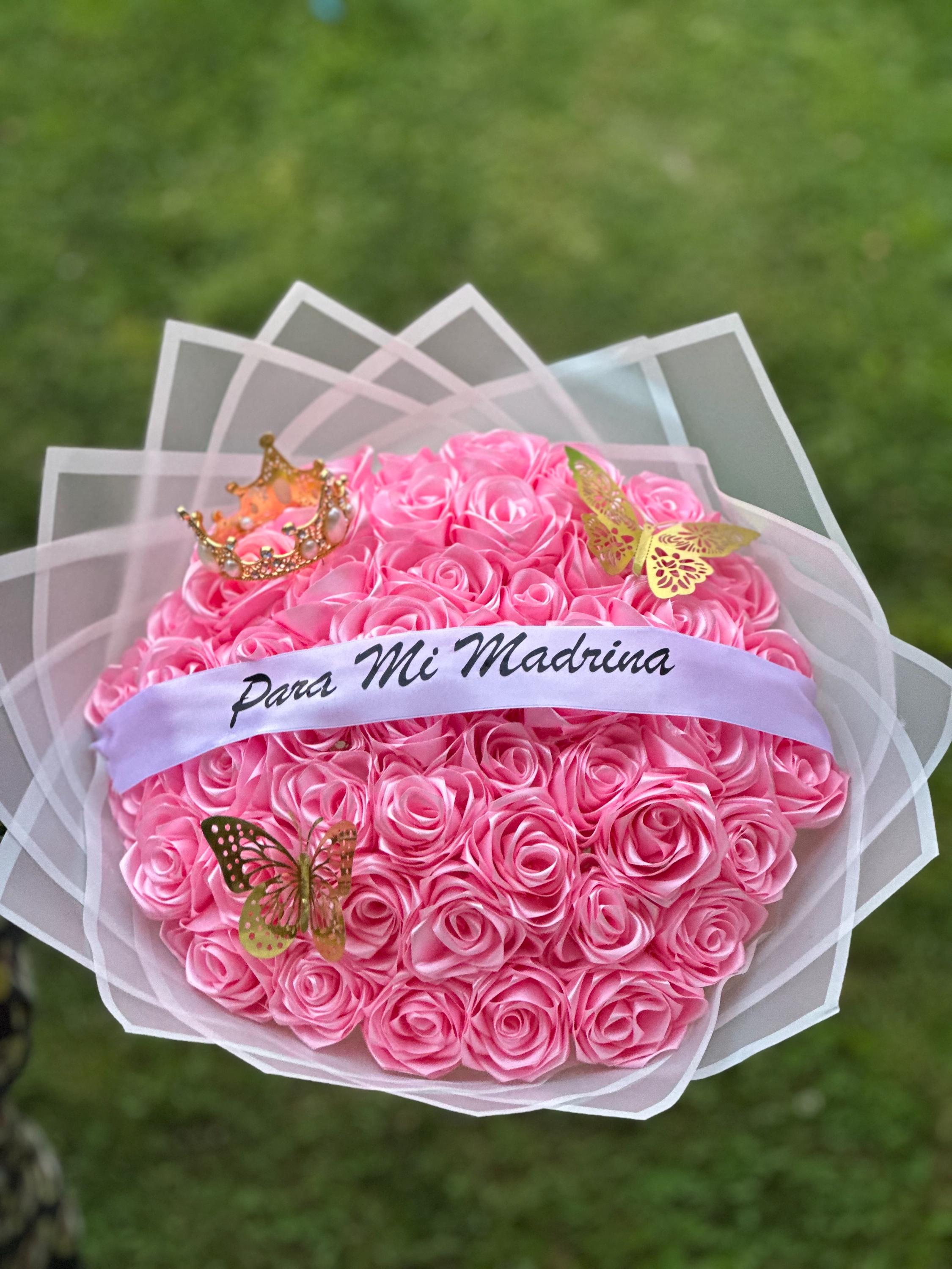 Eternal Roses Bouquet Ramo De Flores Eternas 50ct 50 Rosas Día De La ...