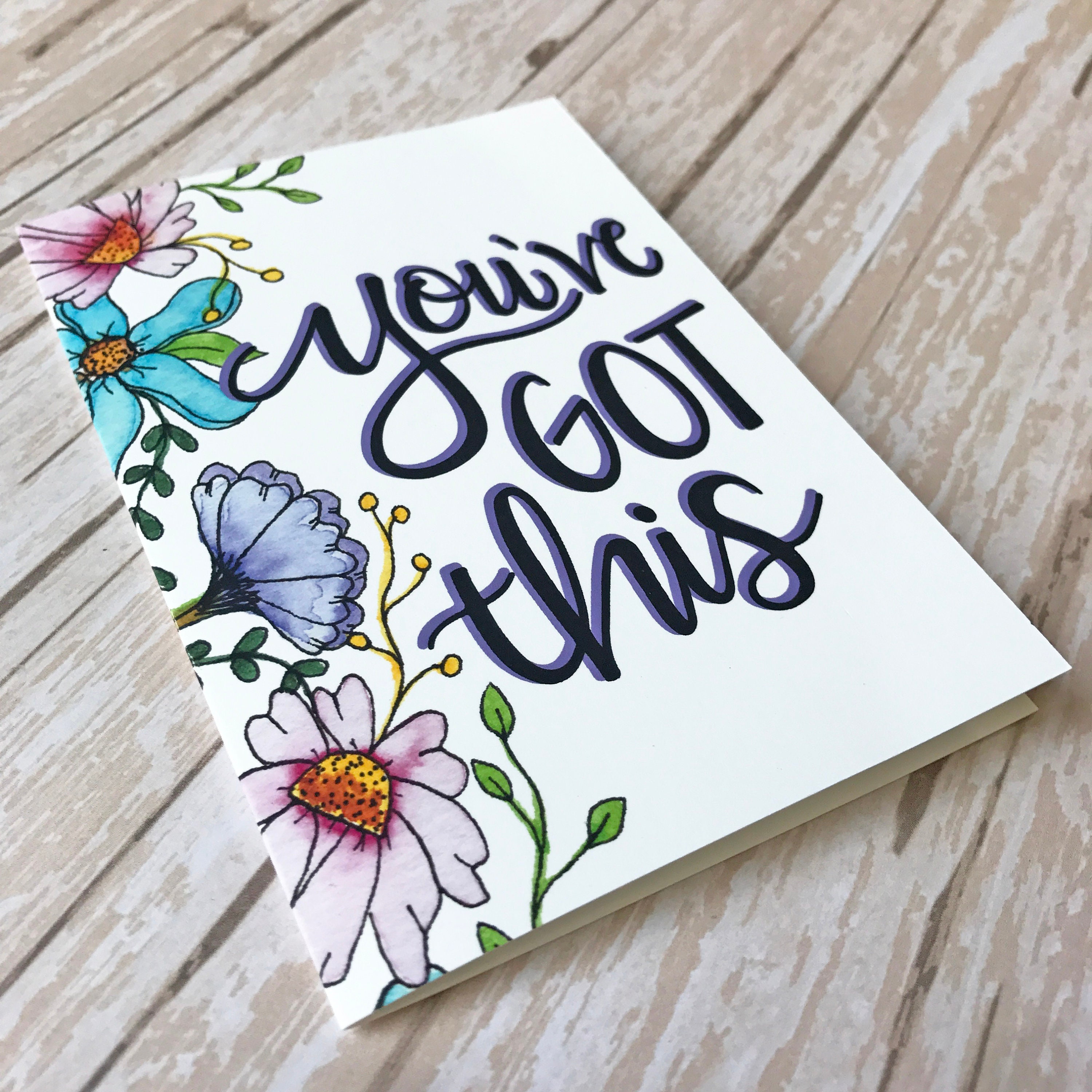 You've Got This Card, Encouragement Greeting Card, You Can Do It Gift ...