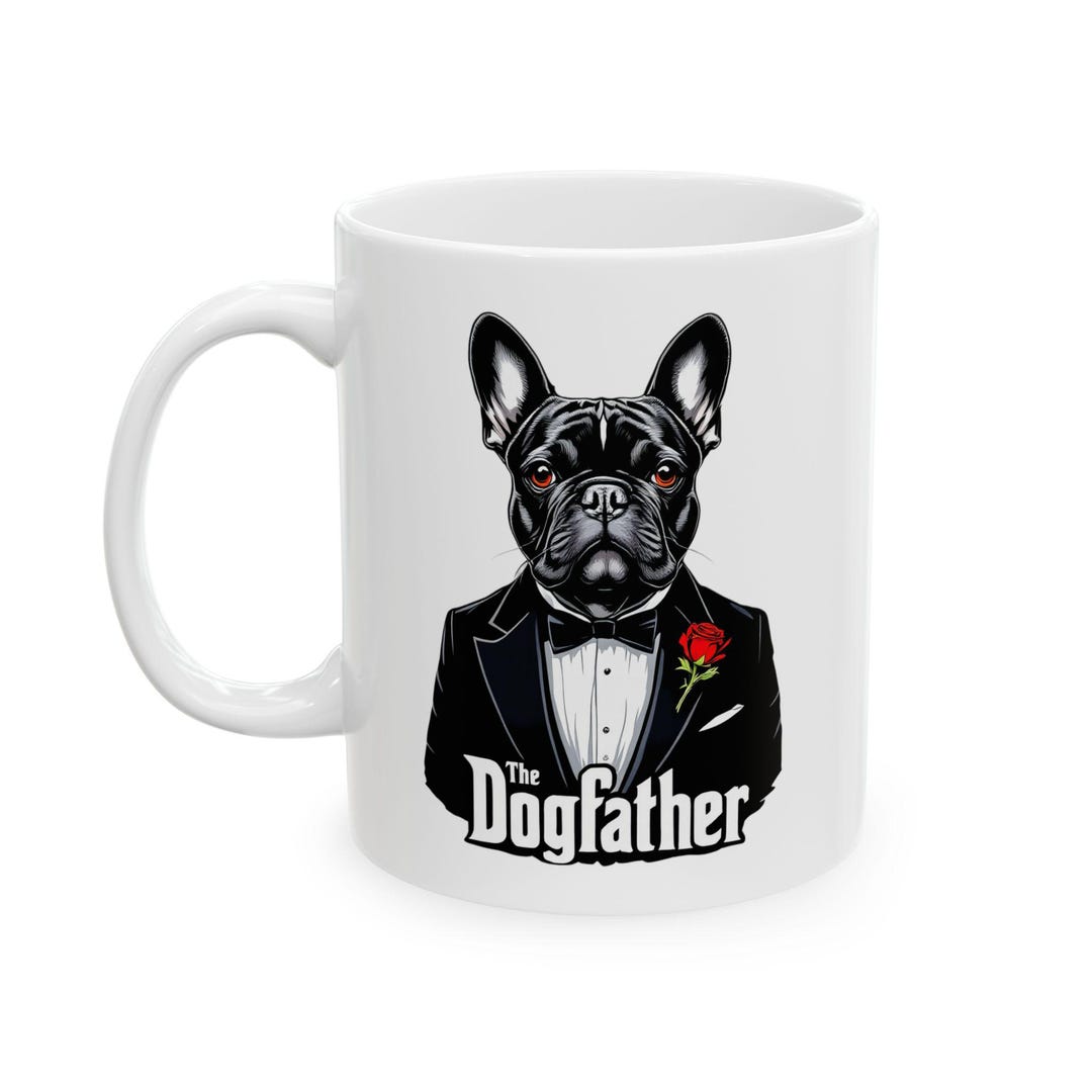 The Dog Father, Movie Pun Godfather Ceramic Mug, Dog Lovers Gift, Dad ...