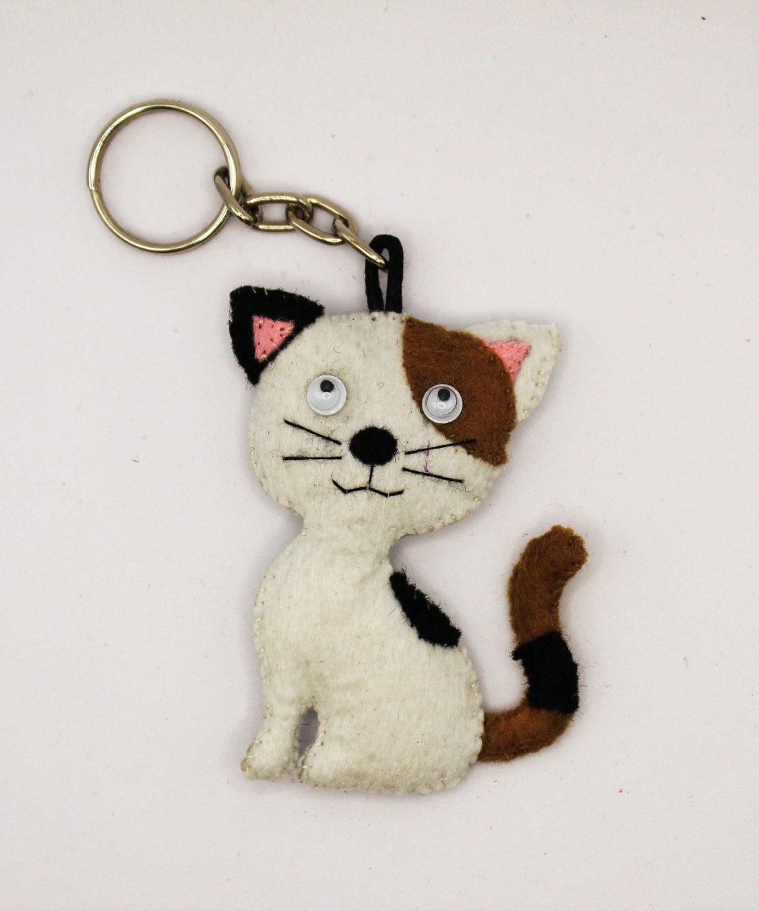 Cat Felt Keychain - Etsy