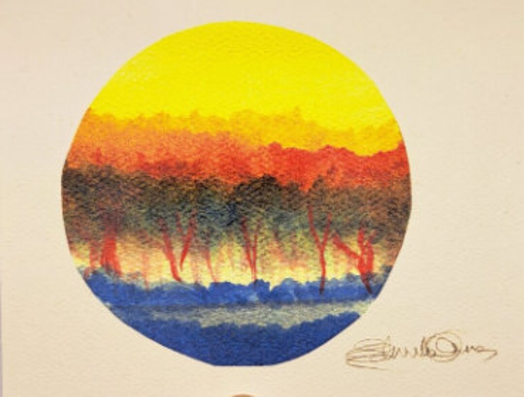 Note Cards Pack of 4 - Sunset - Etsy